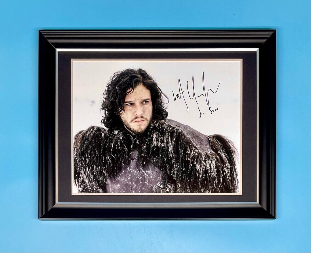 Kit Harington Signed Photo in Luxury Handmade Wooden Frame & COA Movie ...
