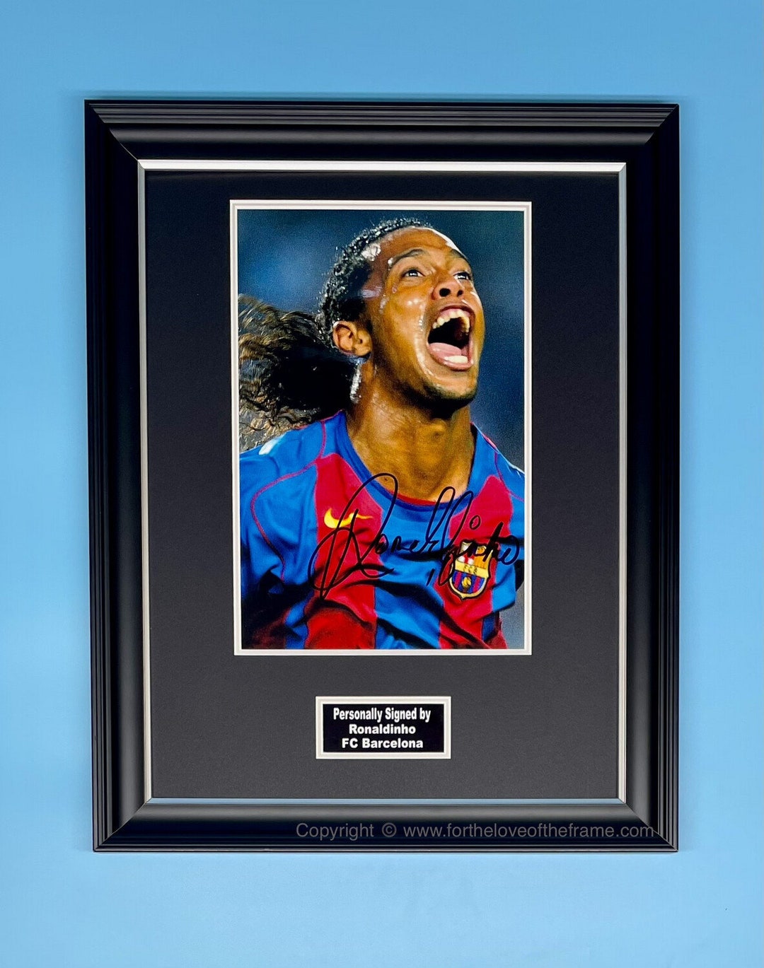 Ronaldinho Signed Autograph Soccer Football Memorabilia FC - Etsy