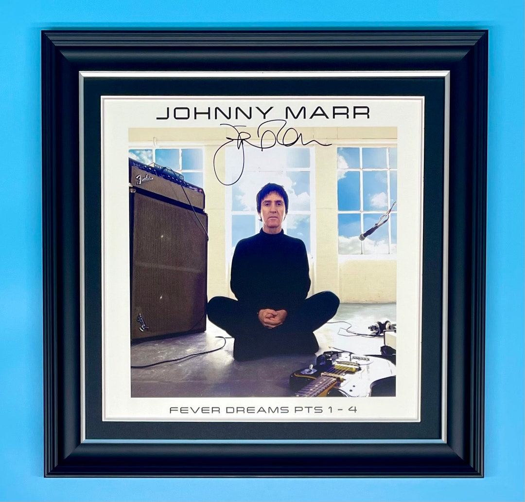 Johnny Marr Signed Photo in Luxury Handmade Wooden Frame & AFTAL Member ...