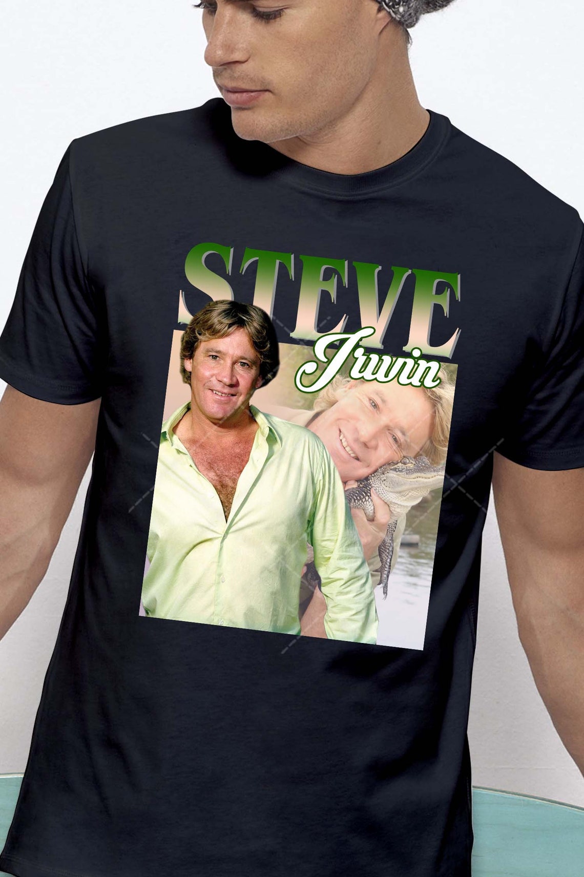 Vintage Graphic Steve Irwin Shirt, the Crocodile Hunter Shirt, Fans ...