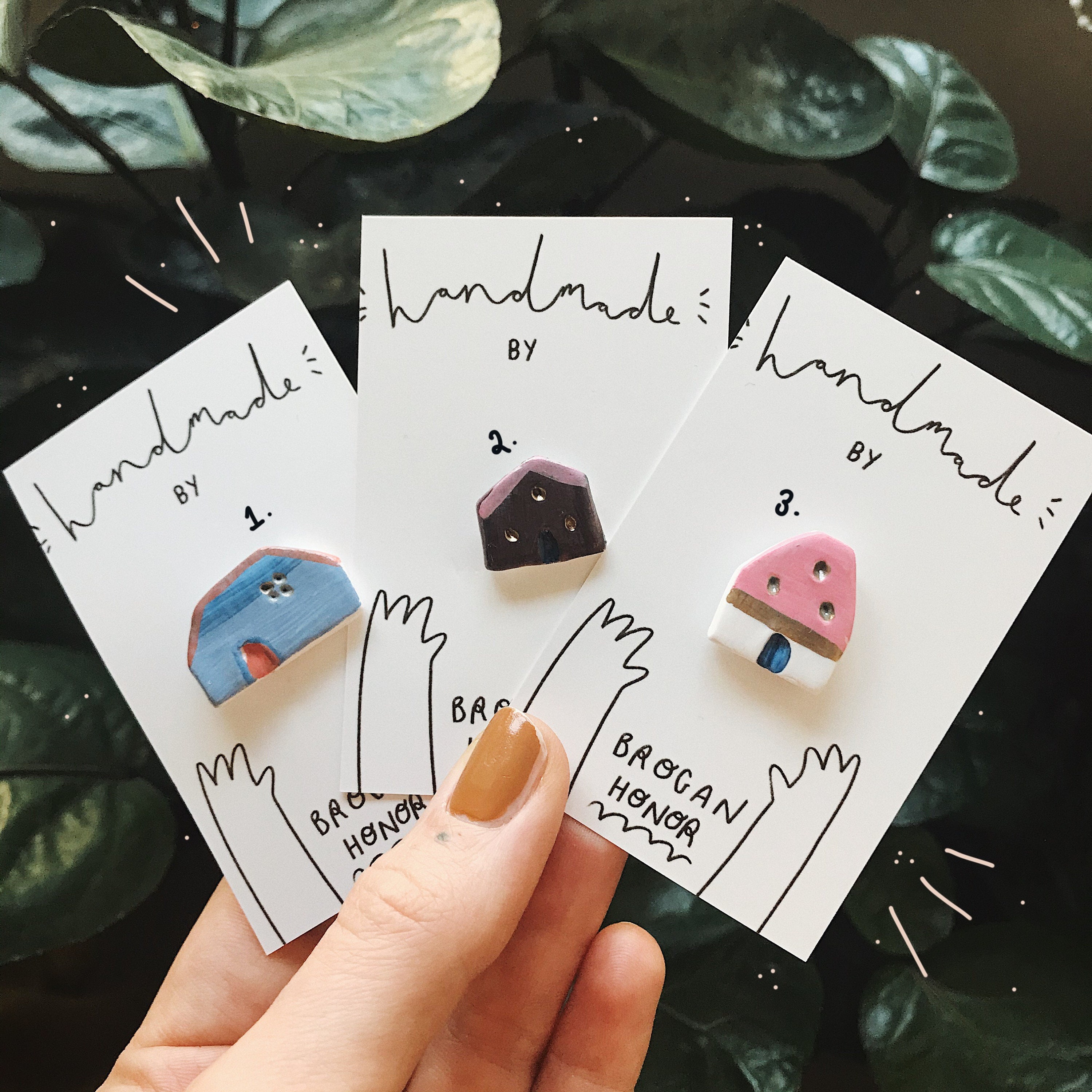 Handmade House Pins | Etsy