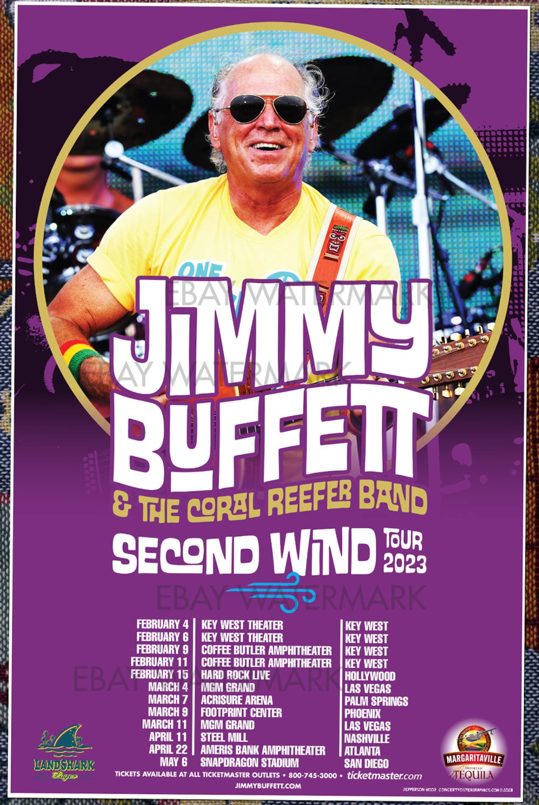Jimmy Buffett Final 2023 Tour Poster Parrot Head Rare - Etsy