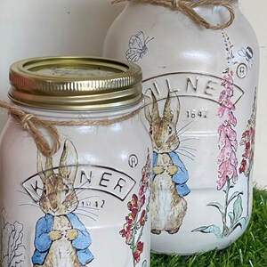 Peter Rabbit Decoupage Kilner Jar - Etsy UK