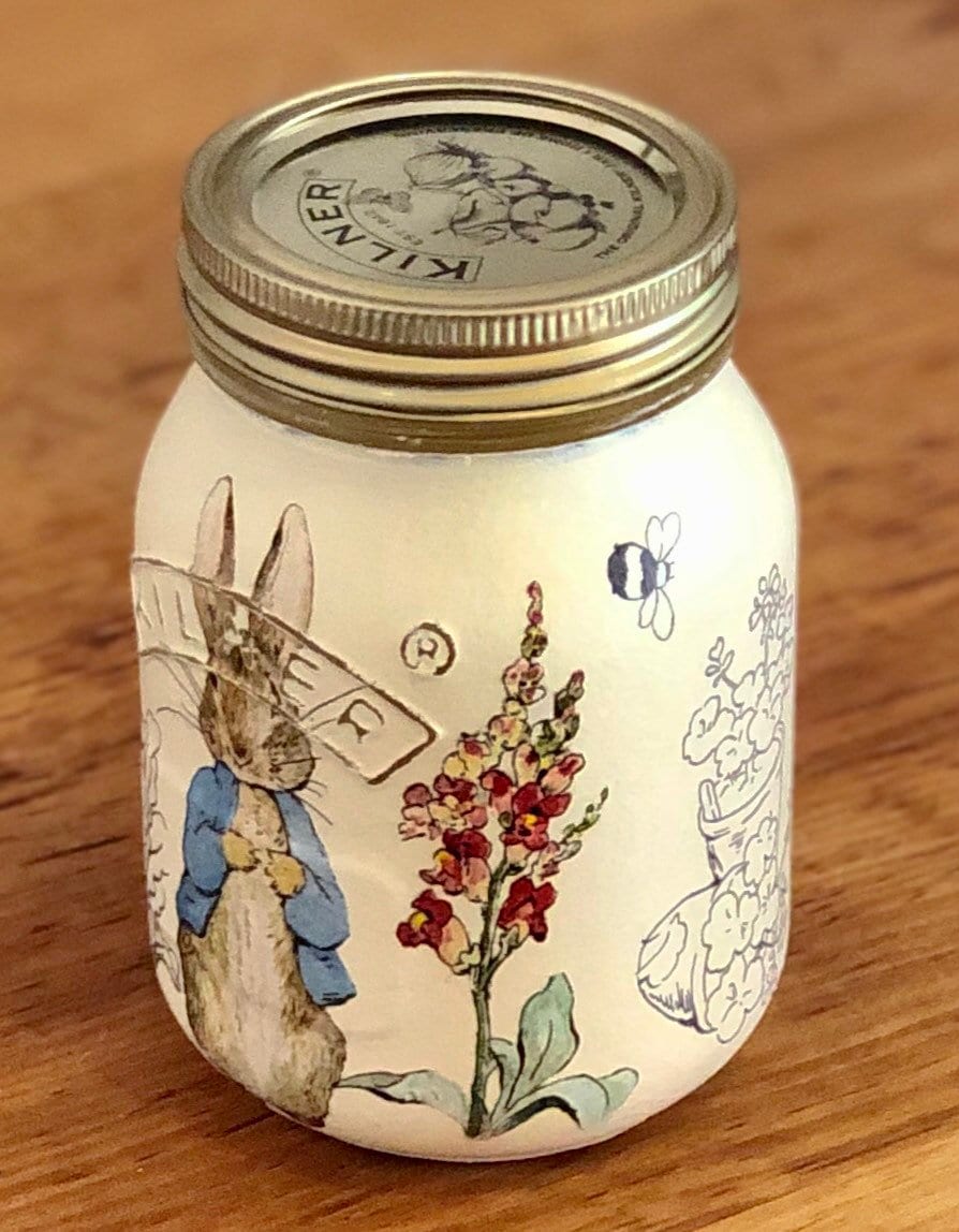 Peter Rabbit Decoupage Kilner Jar | Etsy UK