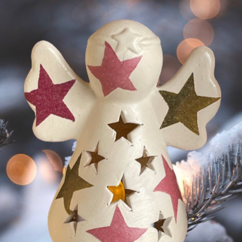 Angel Ceramic Lamp - Etsy UK