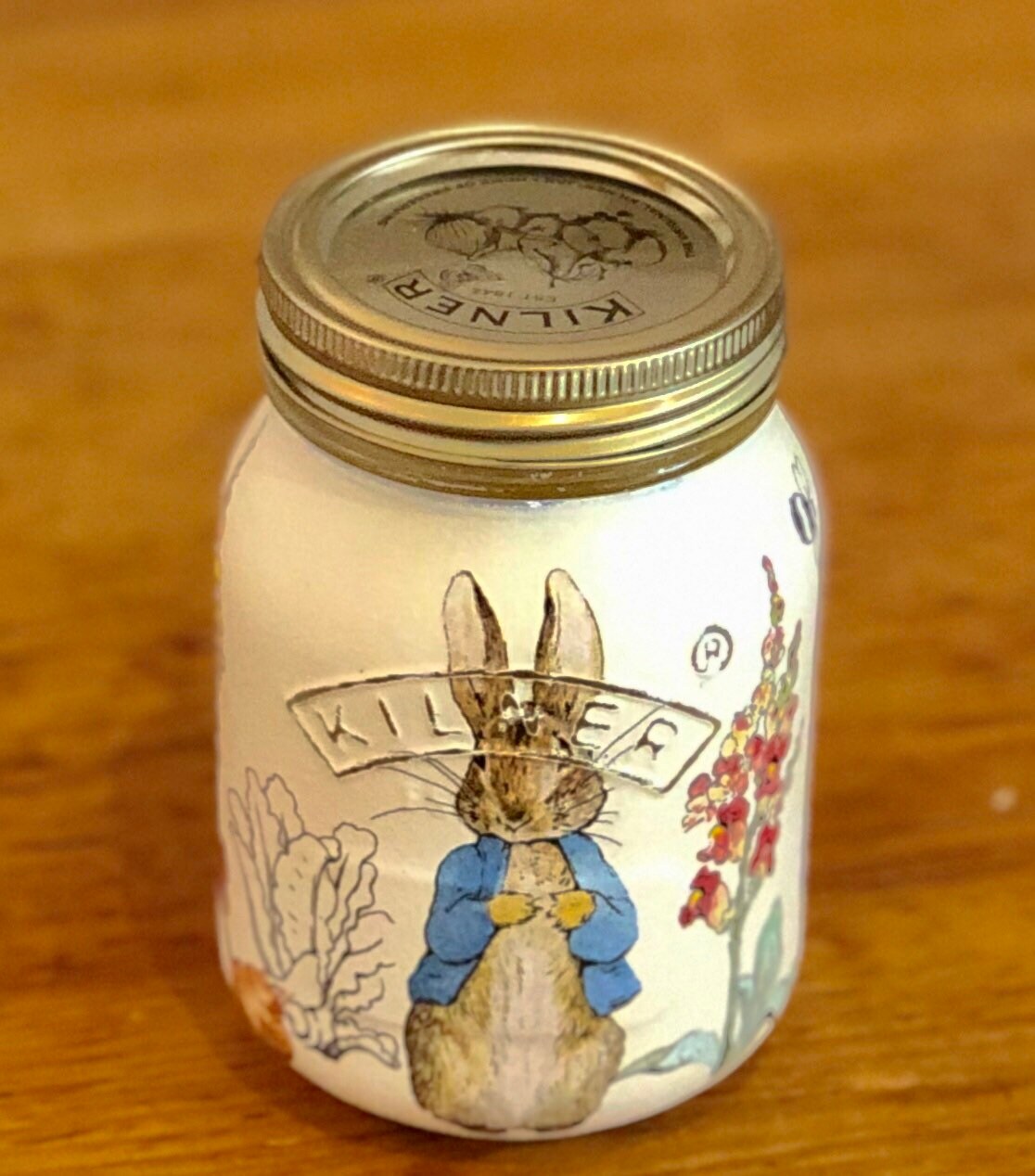 Peter Rabbit Decoupage Kilner Jar | Etsy UK
