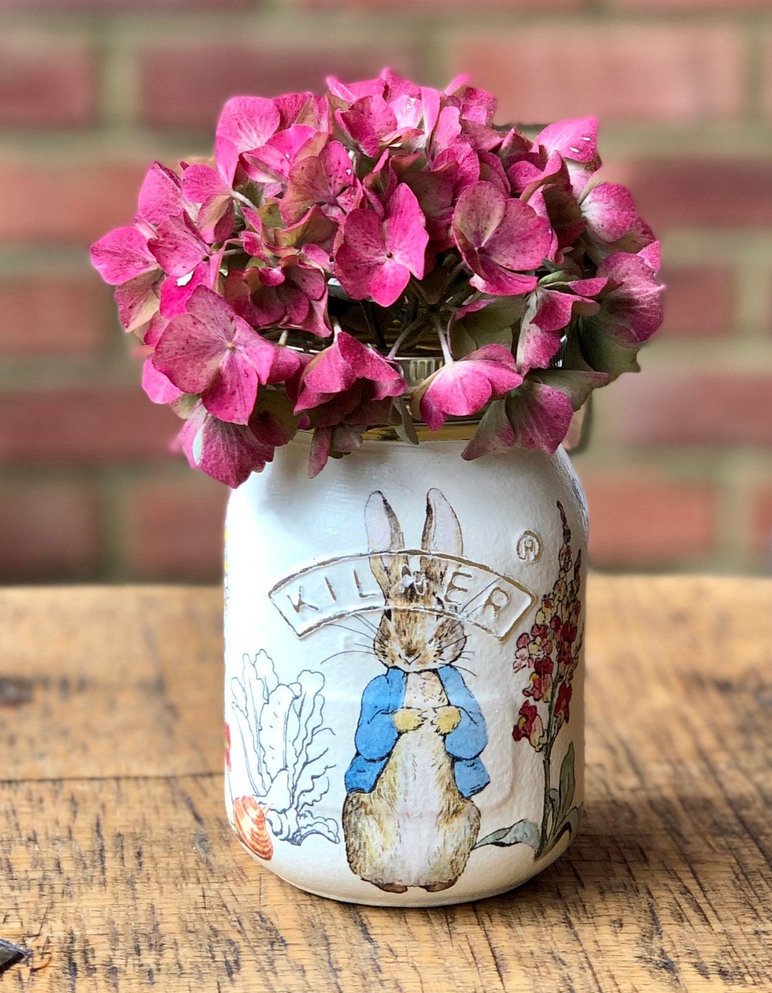 Peter Rabbit Decoupage Kilner Jar - Etsy UK