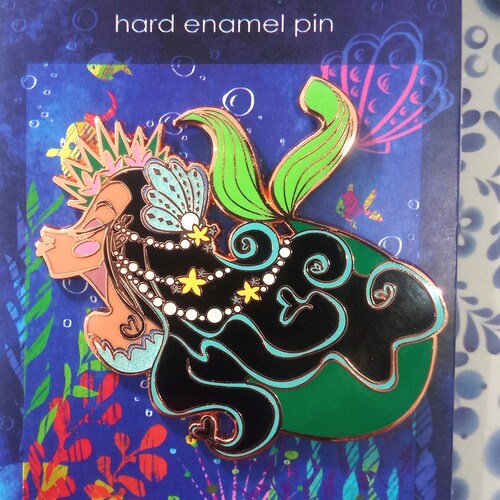 Rude Moods Rainbow Mermaid Enamel Pin - Etsy