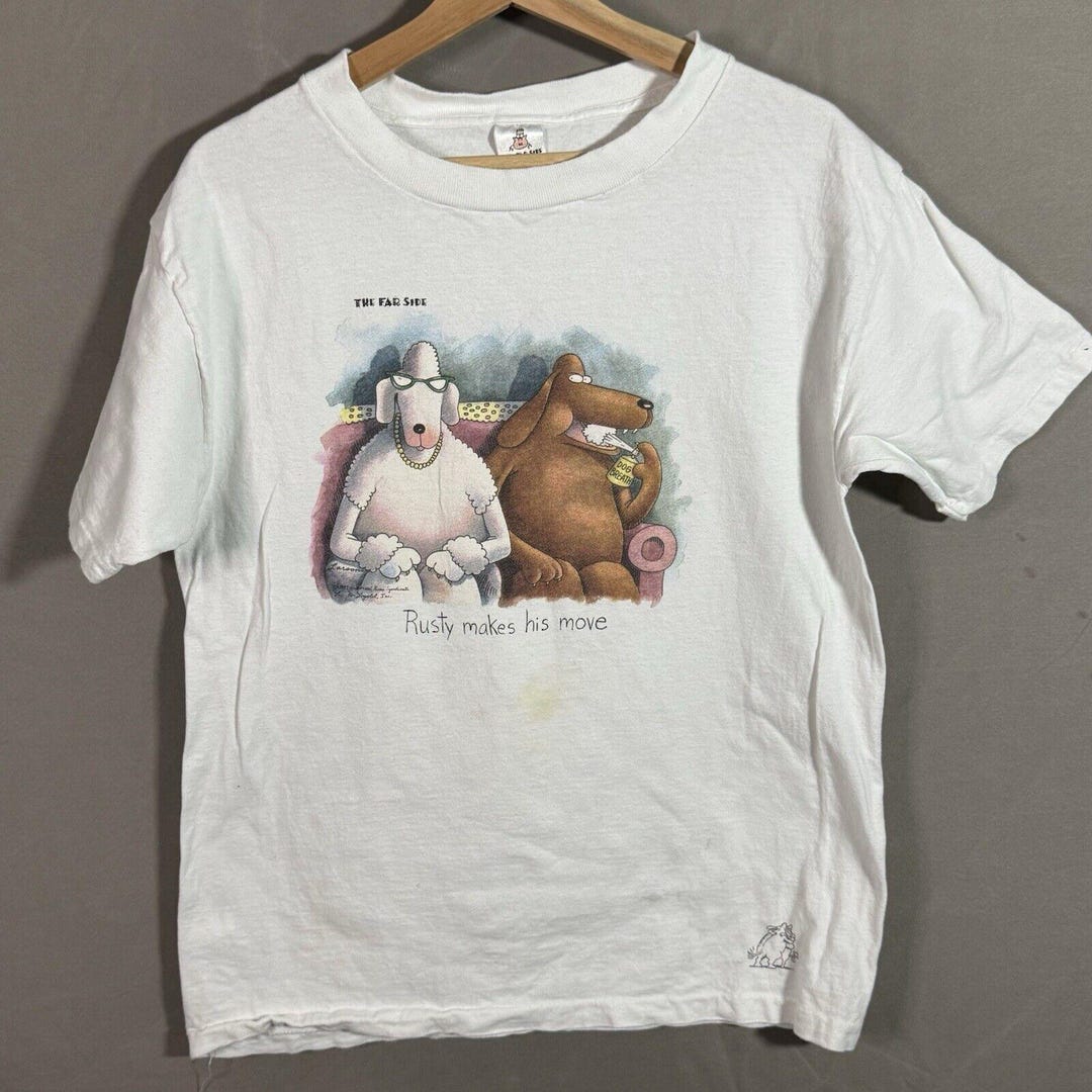 VTG the Far Side Comics Rusty Makes His Move Graphic T-shirt Large ...