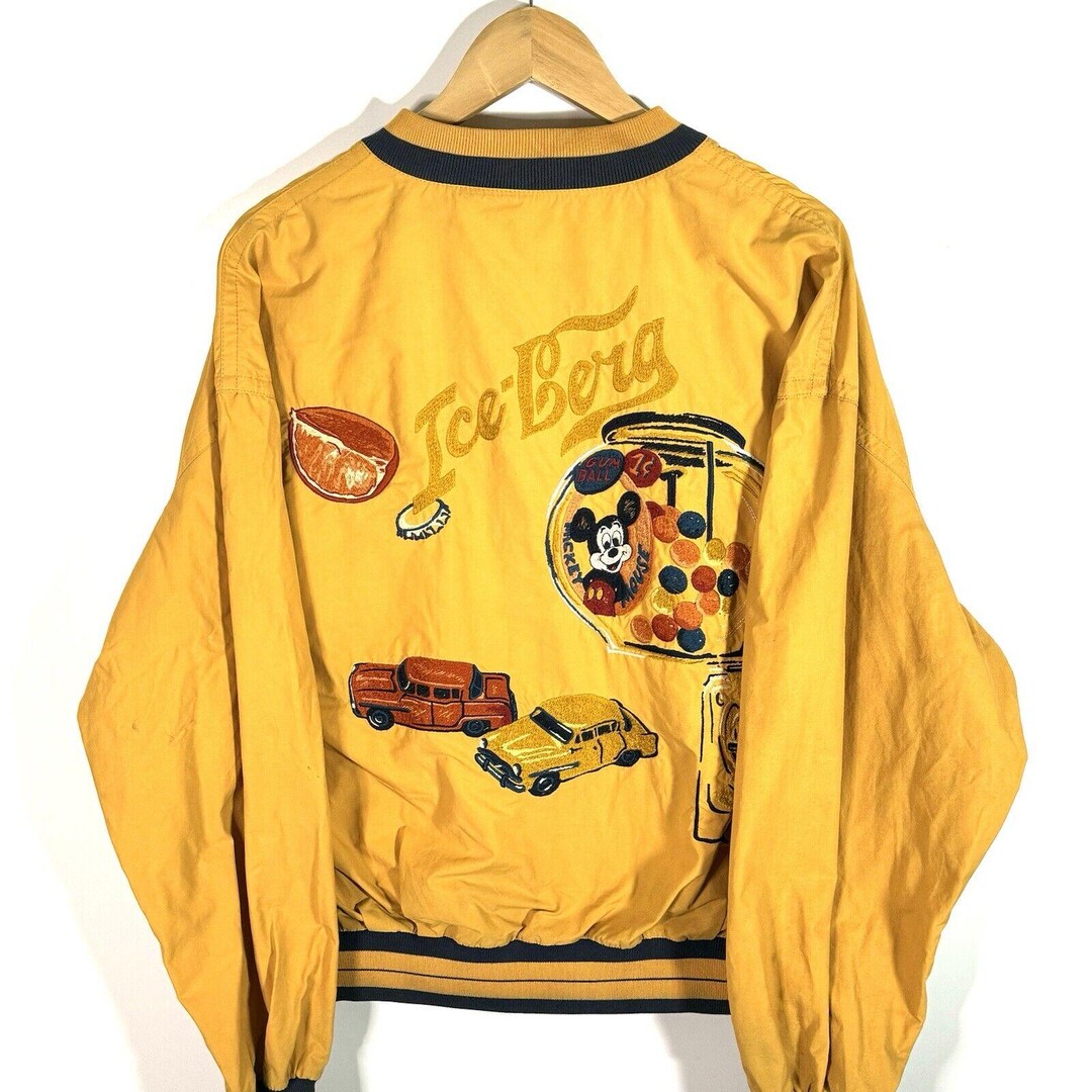 Vintage 1980s Iceberg Mickey Gumball Yellow Jacket Made in Italy 54 ...