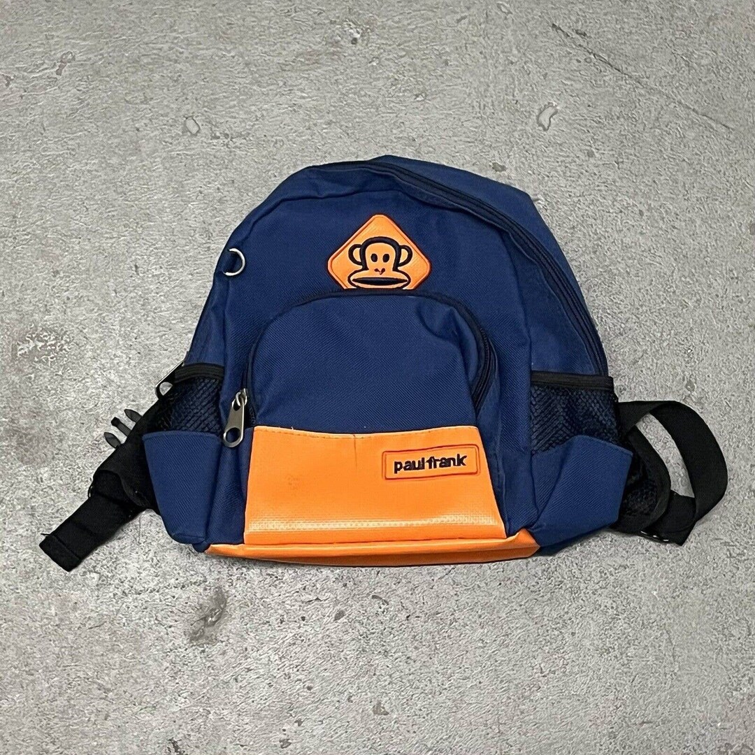 Vintage 2000s Y2K Paul Frank Mini Backpack Blue/orange - Etsy