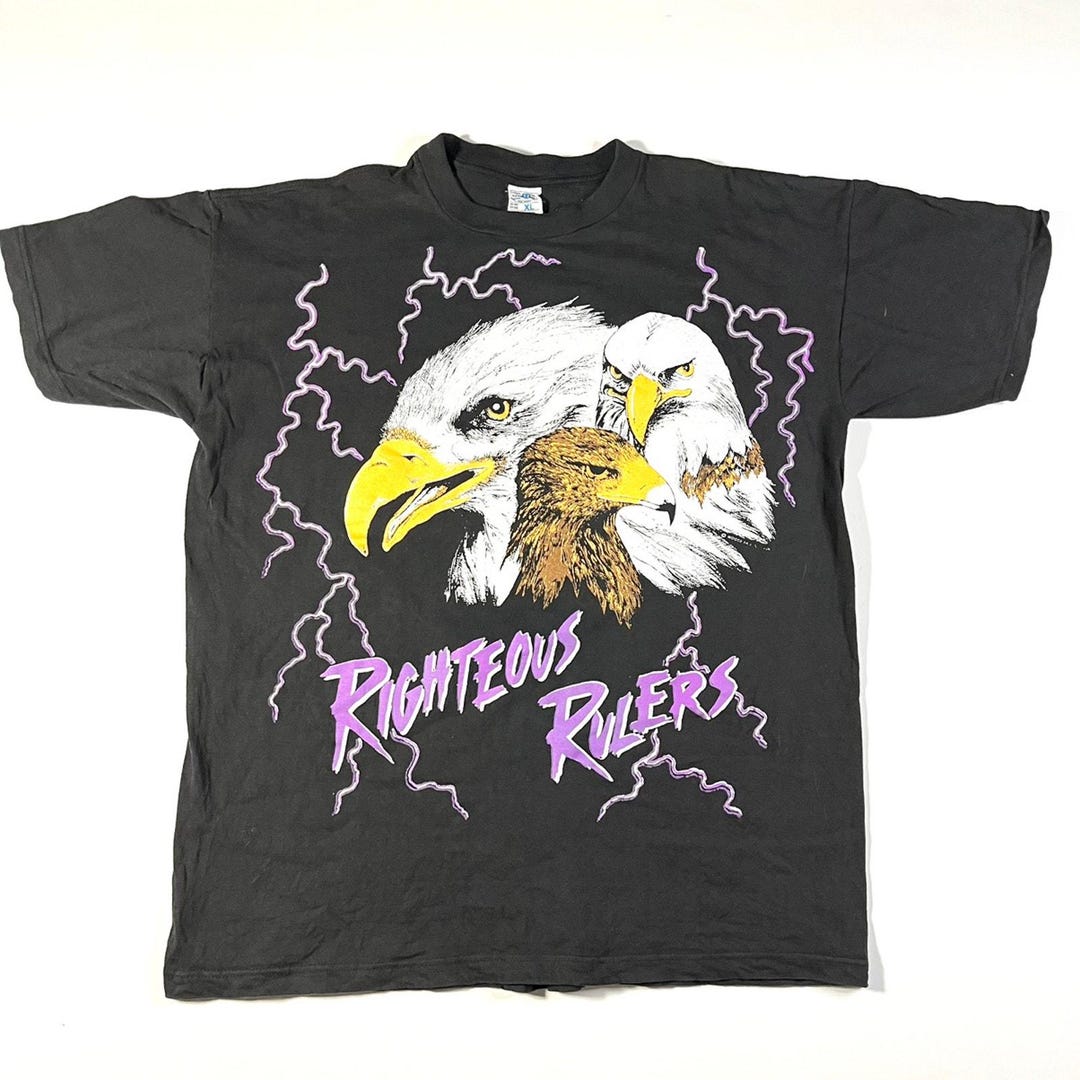 Vintage 1990’s Righteous Rulers Graphic Tshirt Black XL - Etsy