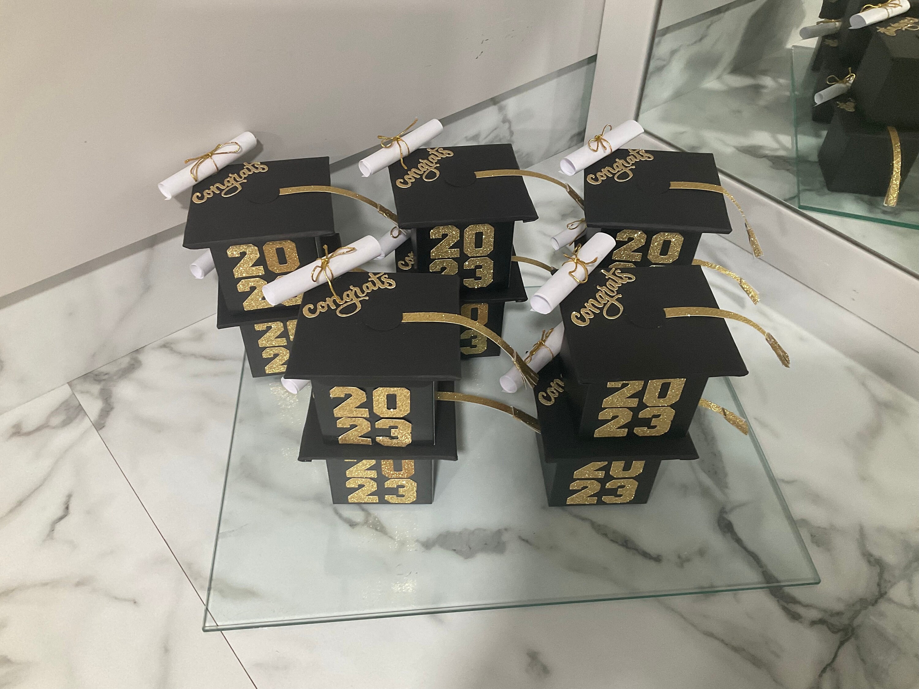 Mini Graduation Favor Boxes, Candy Favor Boxes, Graduation Party Favor ...