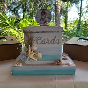 Wedding Beach Card Box, Gift Card Box, Wedding Card Box - Etsy