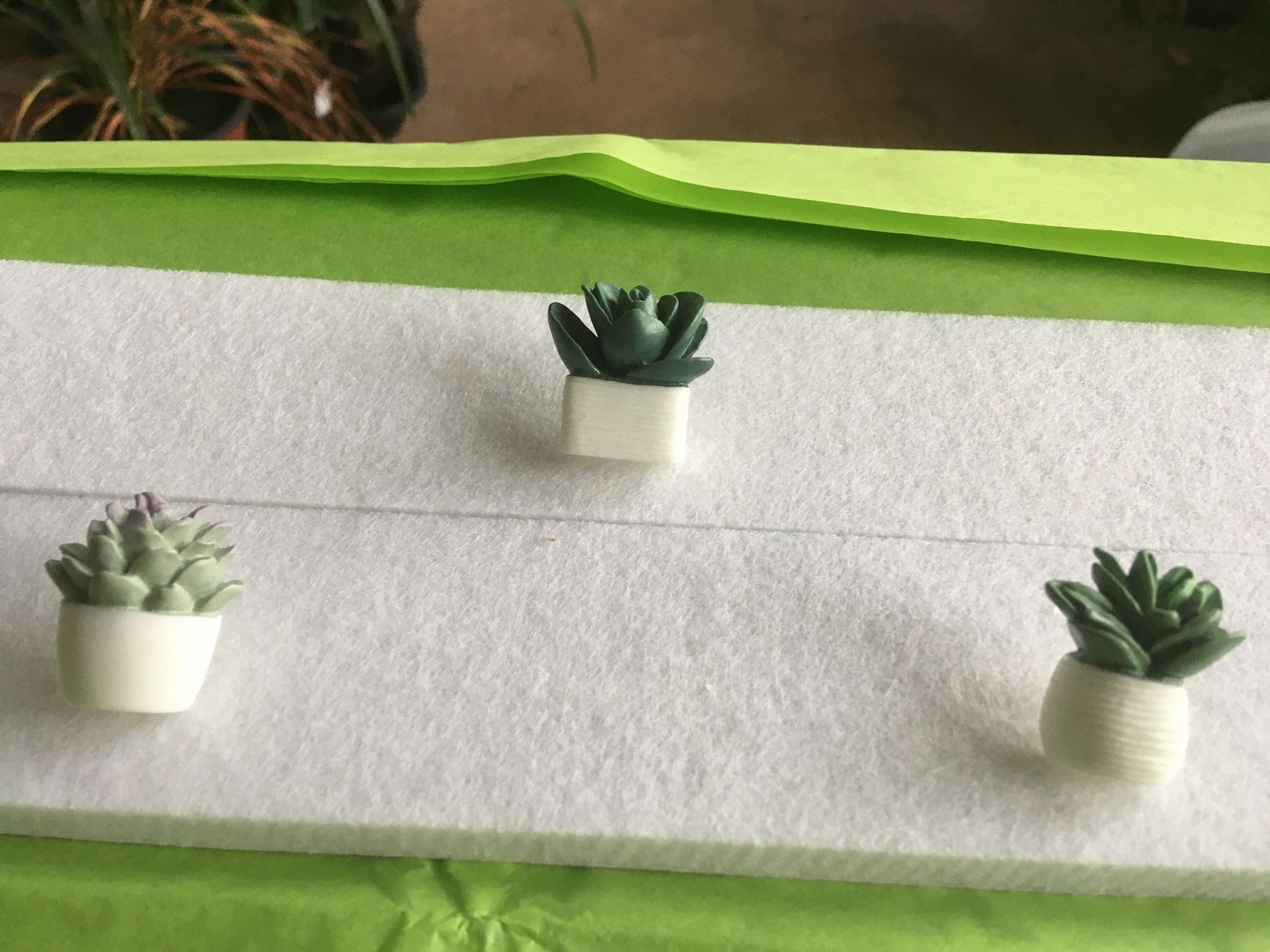 Cactus Office Home Decor Gift Set Cacti Push Pins Felt Bulletin Board ...