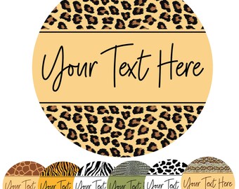 Leopard Labels | Etsy