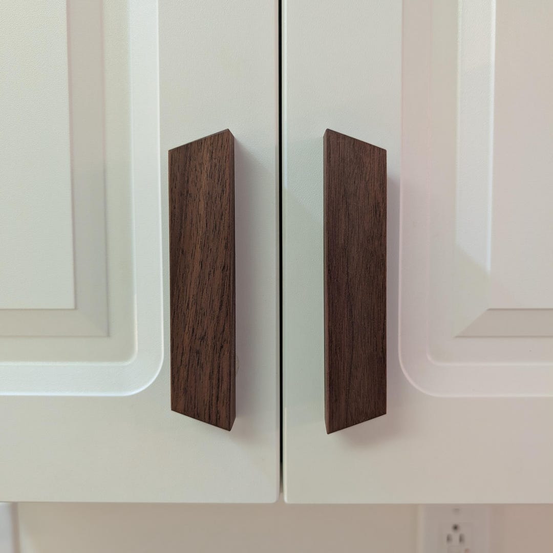 Tapered Walnut Drawer Pull, 3 Inch CTC - Etsy