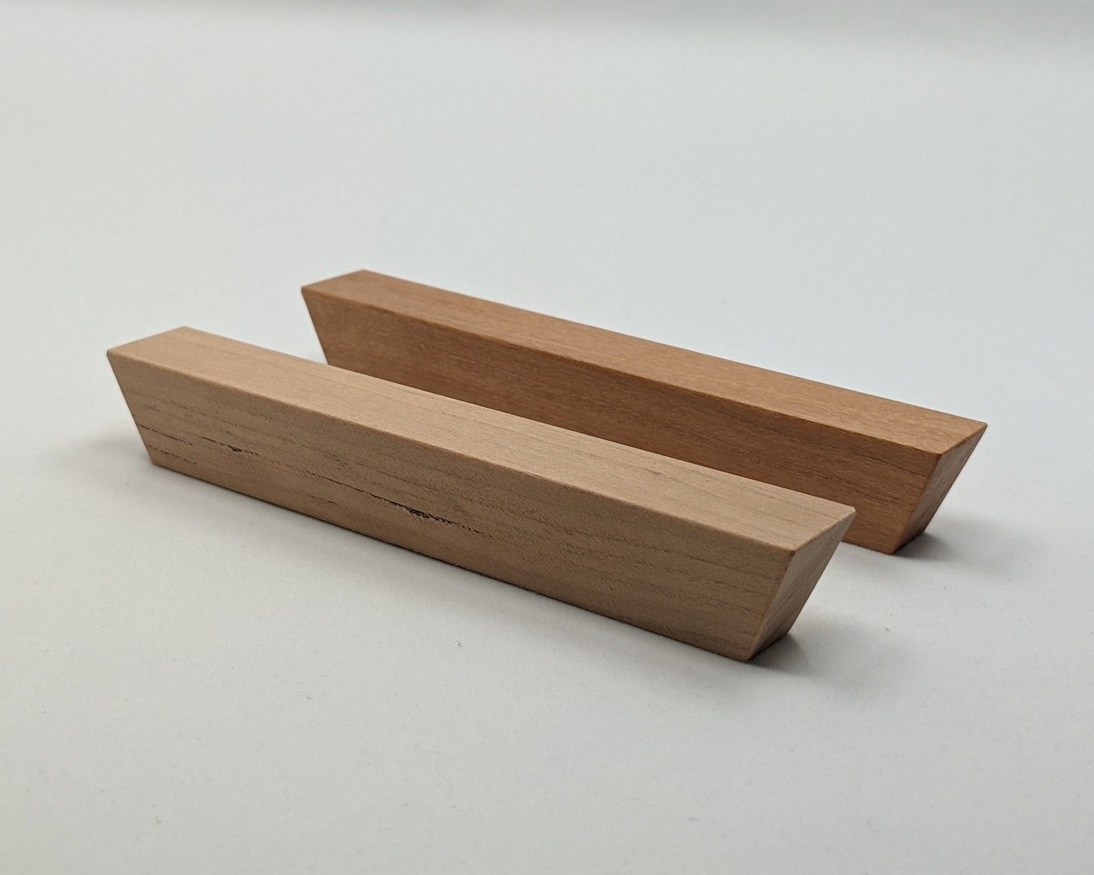 Wood Drawer Pulls, Wood Cabinet Pulls, Sleek Modern Cherry Drawer Pull ...