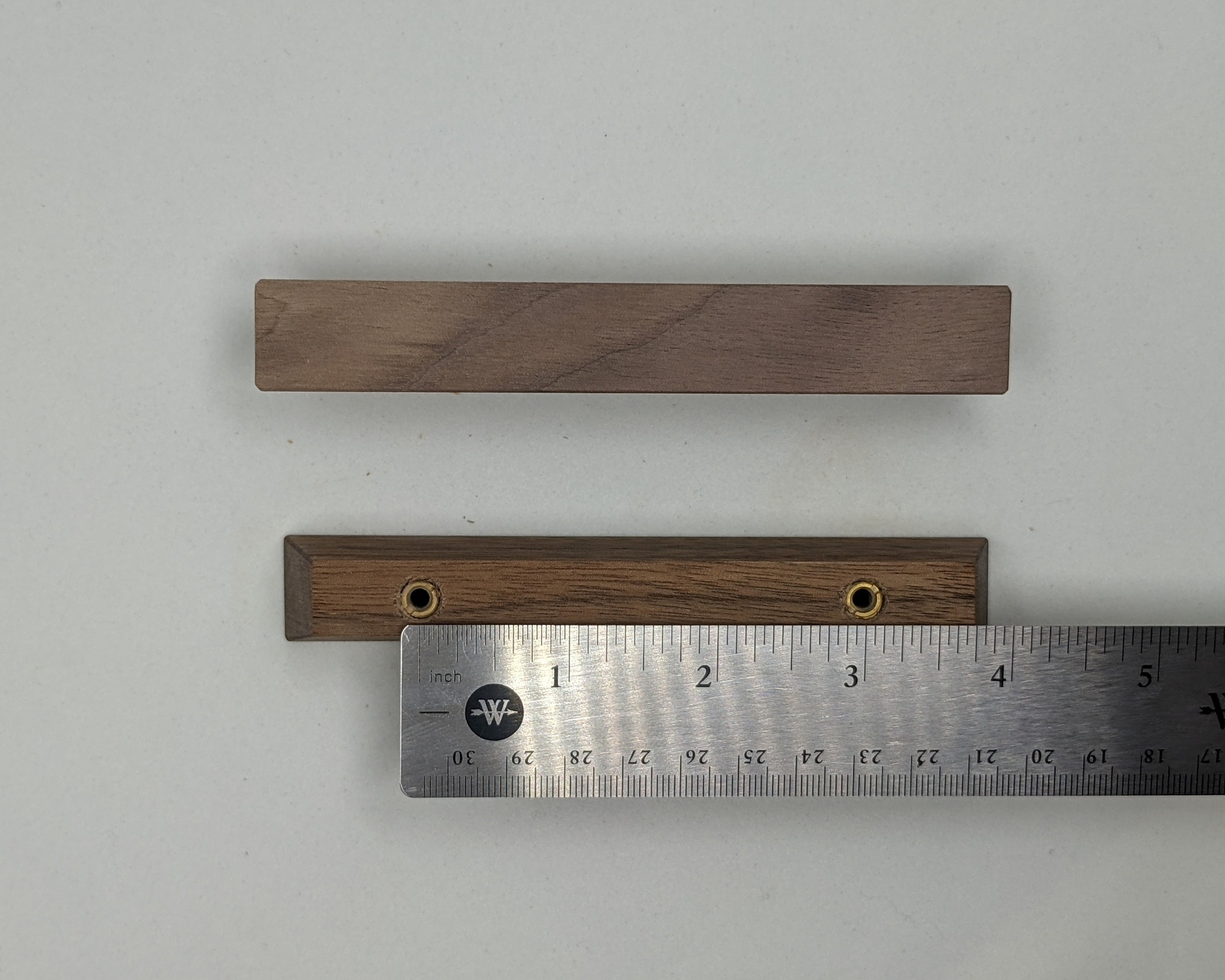 Sleek Modern Walnut Drawer Pull 3 Inch CTC - Etsy