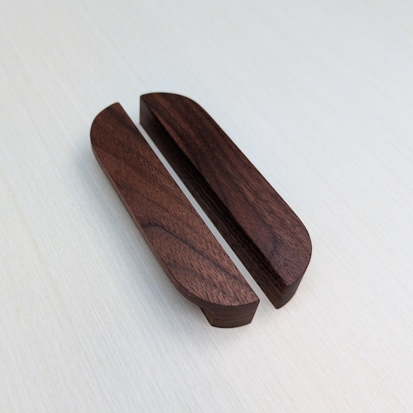 Walnut Drawer Pull - Etsy