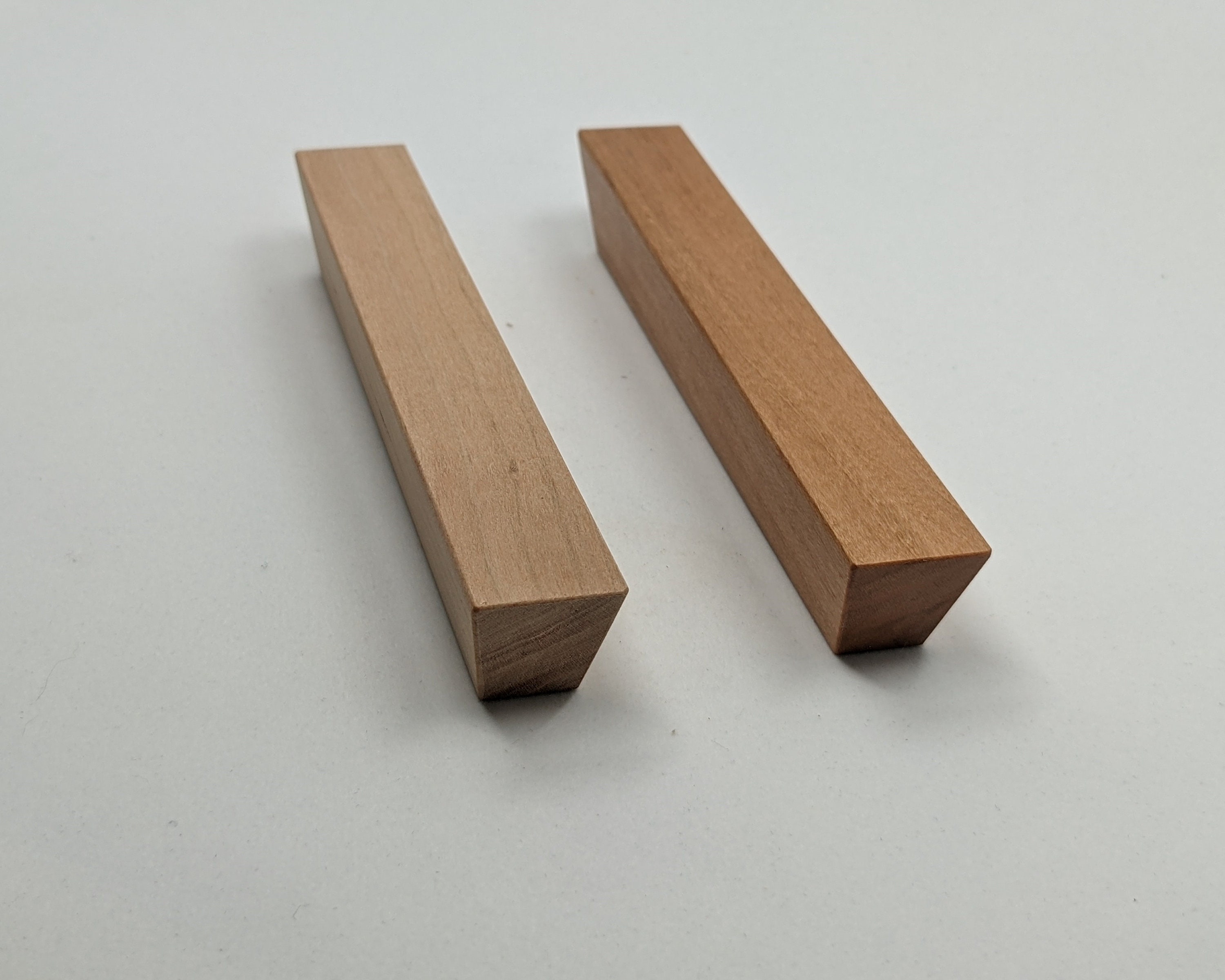 Wood Drawer Pulls, Wood Cabinet Pulls, Sleek Modern Cherry Drawer Pull ...