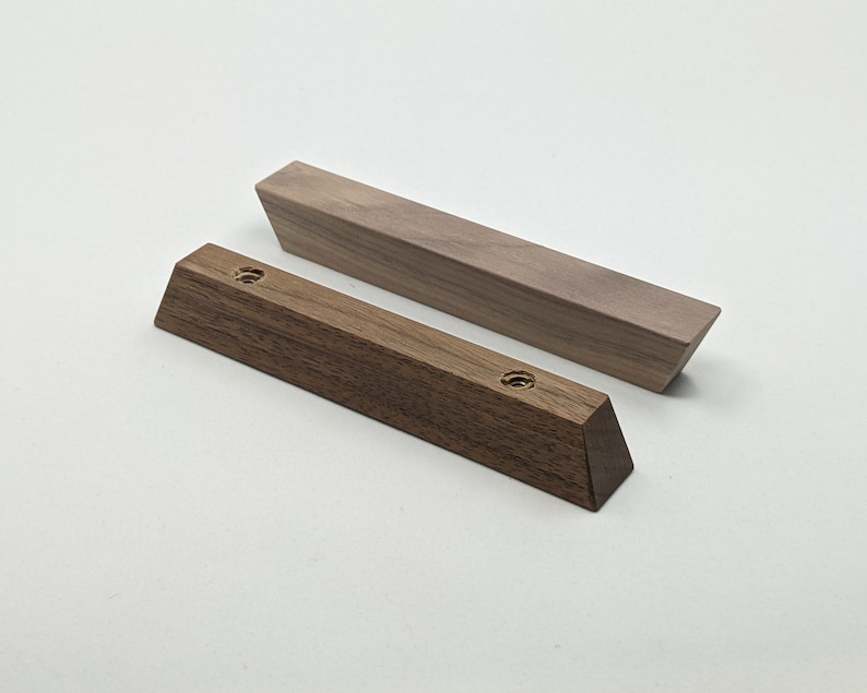 Sleek Modern Walnut Drawer Pull 3 Inch CTC - Etsy