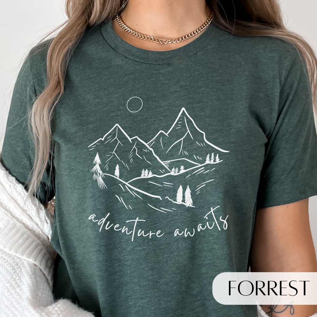 Adventure Awaits Shirt Camping T-shirt Camper Shirt Adventurer Gift ...