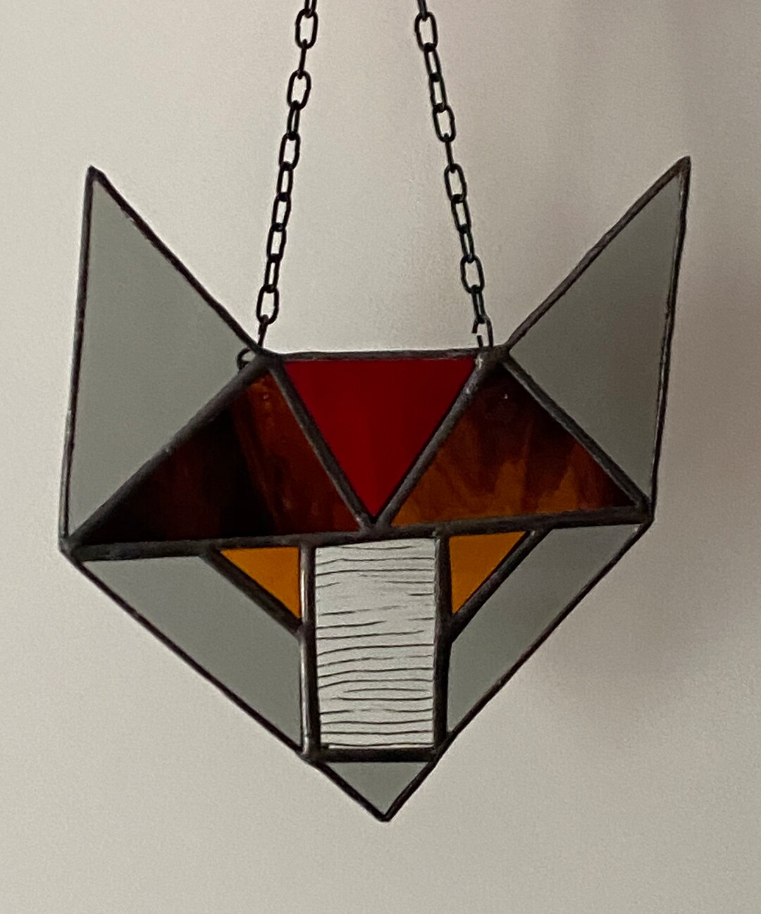 Stained Glass Fox - Etsy