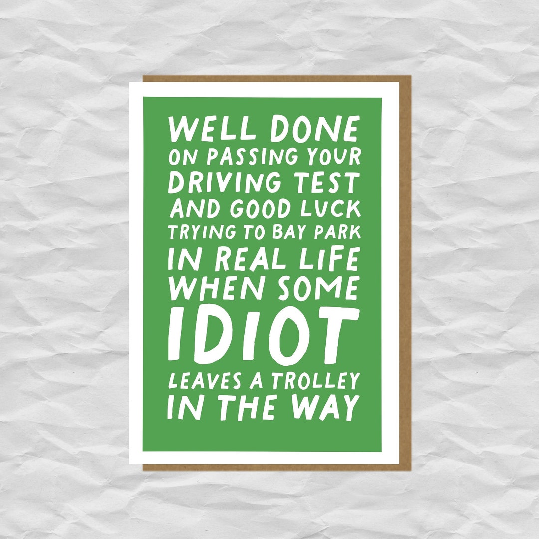 Driving Test Congratulations Driving Test Pass New Car New Driver Funny ...