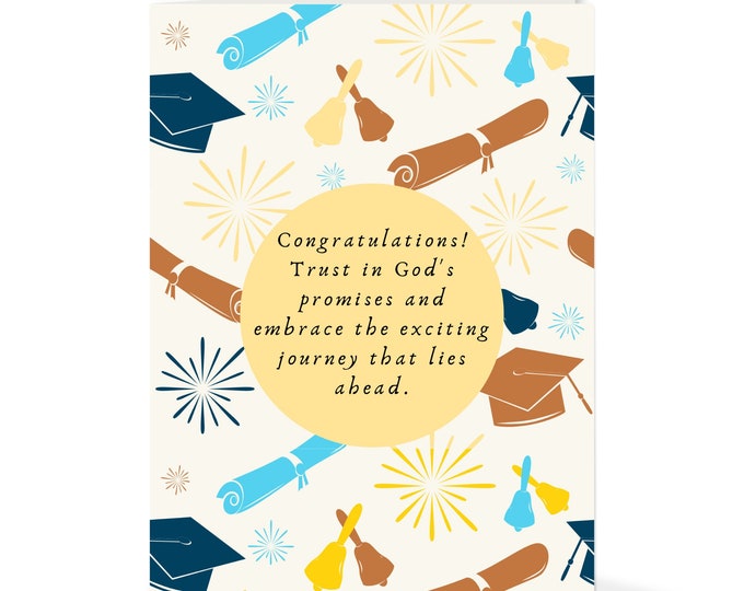 Printable Christian Graduation Greeting Card Congratulations on Your ...