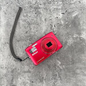 Digital Camera Nikon Coolpix S3500 Red / Vintage Digital Camera / Nikon ...