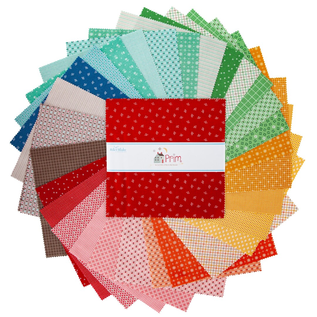 Prim Fabric Stacker by Lori Holt, 5" Cotton Charm Pack - Etsy