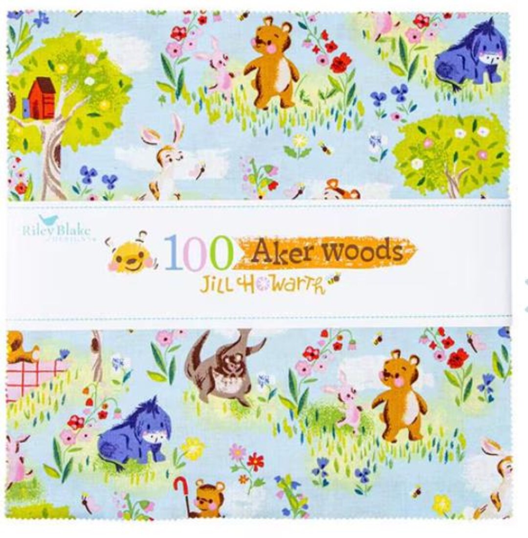 100 Aker Woods 10" Layer Cake Collection by Jill Howarth - Etsy