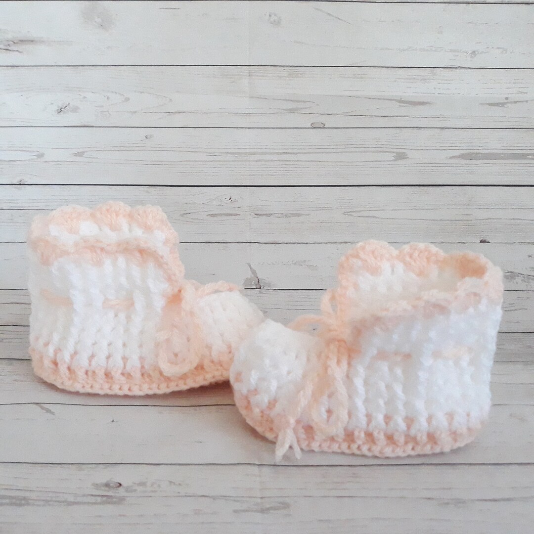 Hand Crochet Baby Booties - 0-8months/first Shoes/newborn Baby/gift for ...