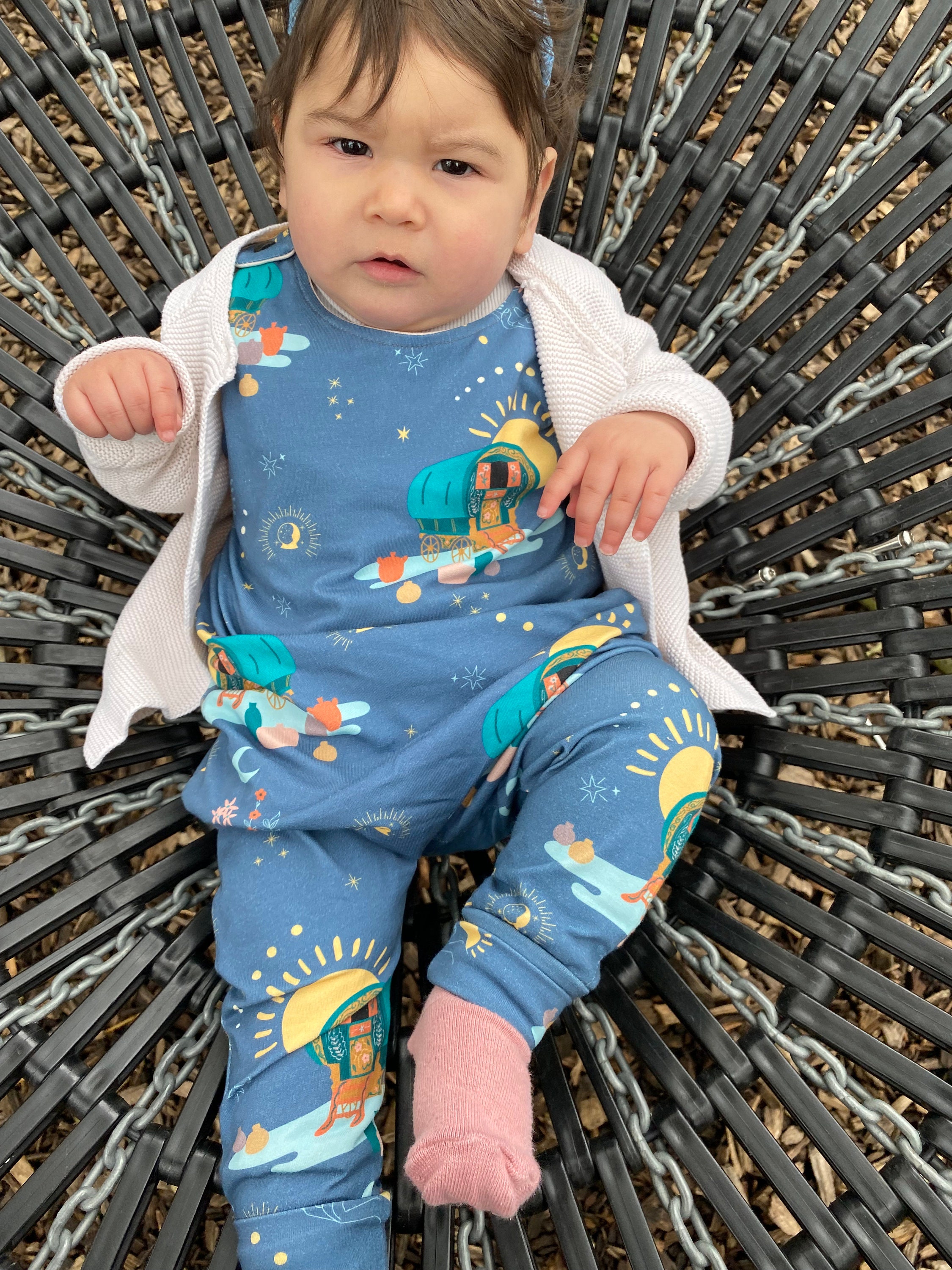 Gypsy caravan baby romper Romani gypsy baby clothes unique | Etsy