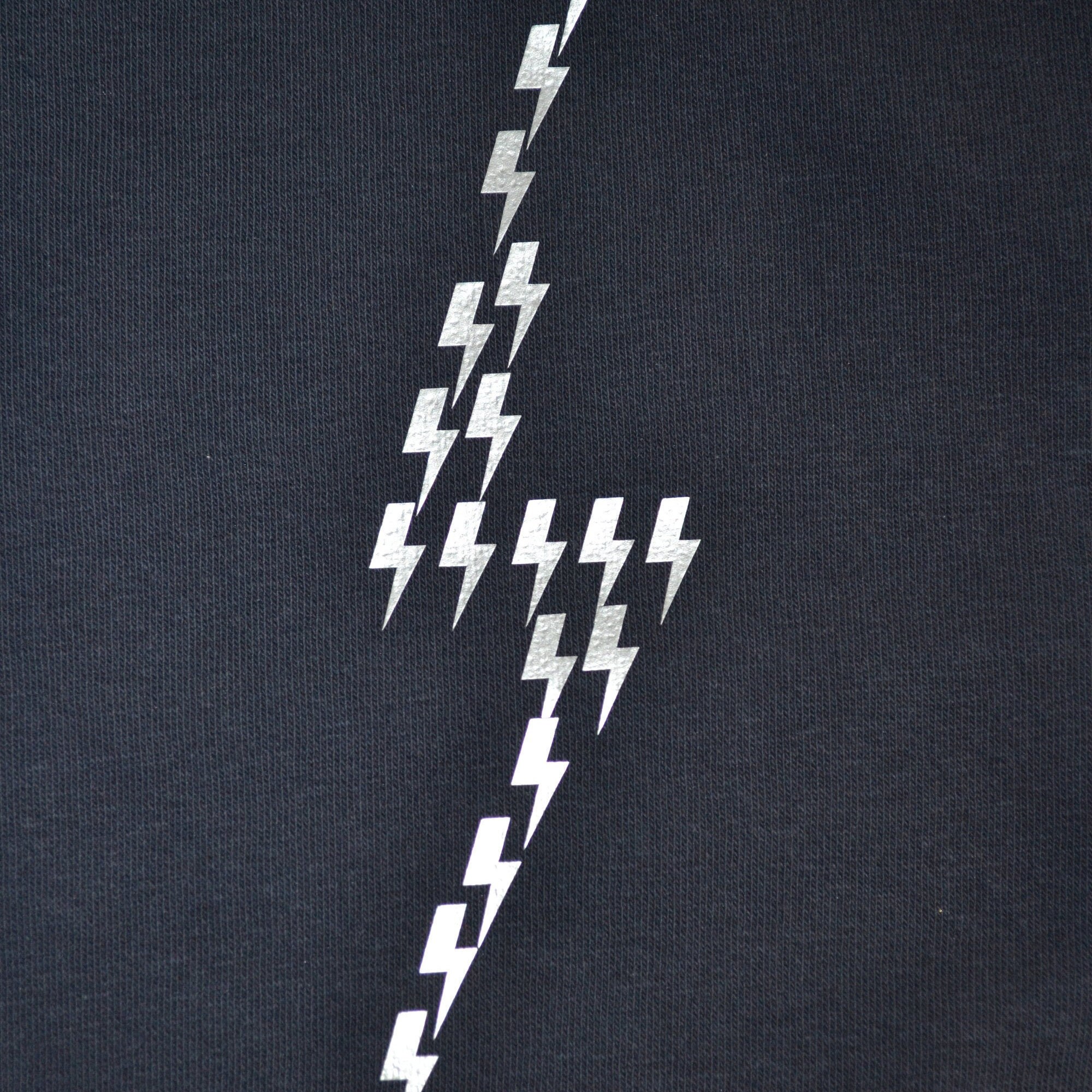 Kids Unisex Lightning Bolt Sweatshirt Jumper in Navy by Hello Chicken ...