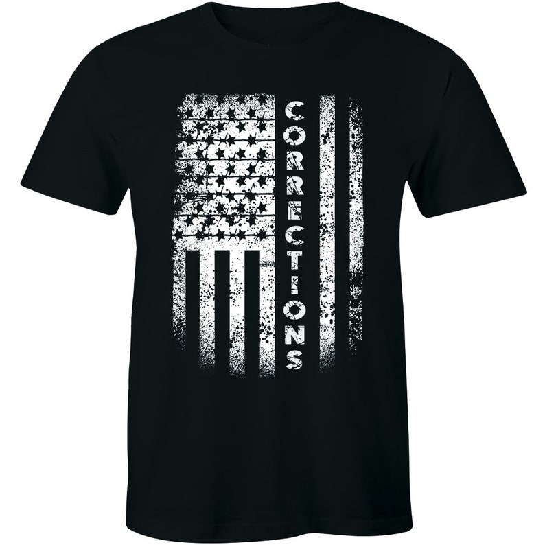 USA Flag Corrections Shirt Correctional Officer Men's - Etsy