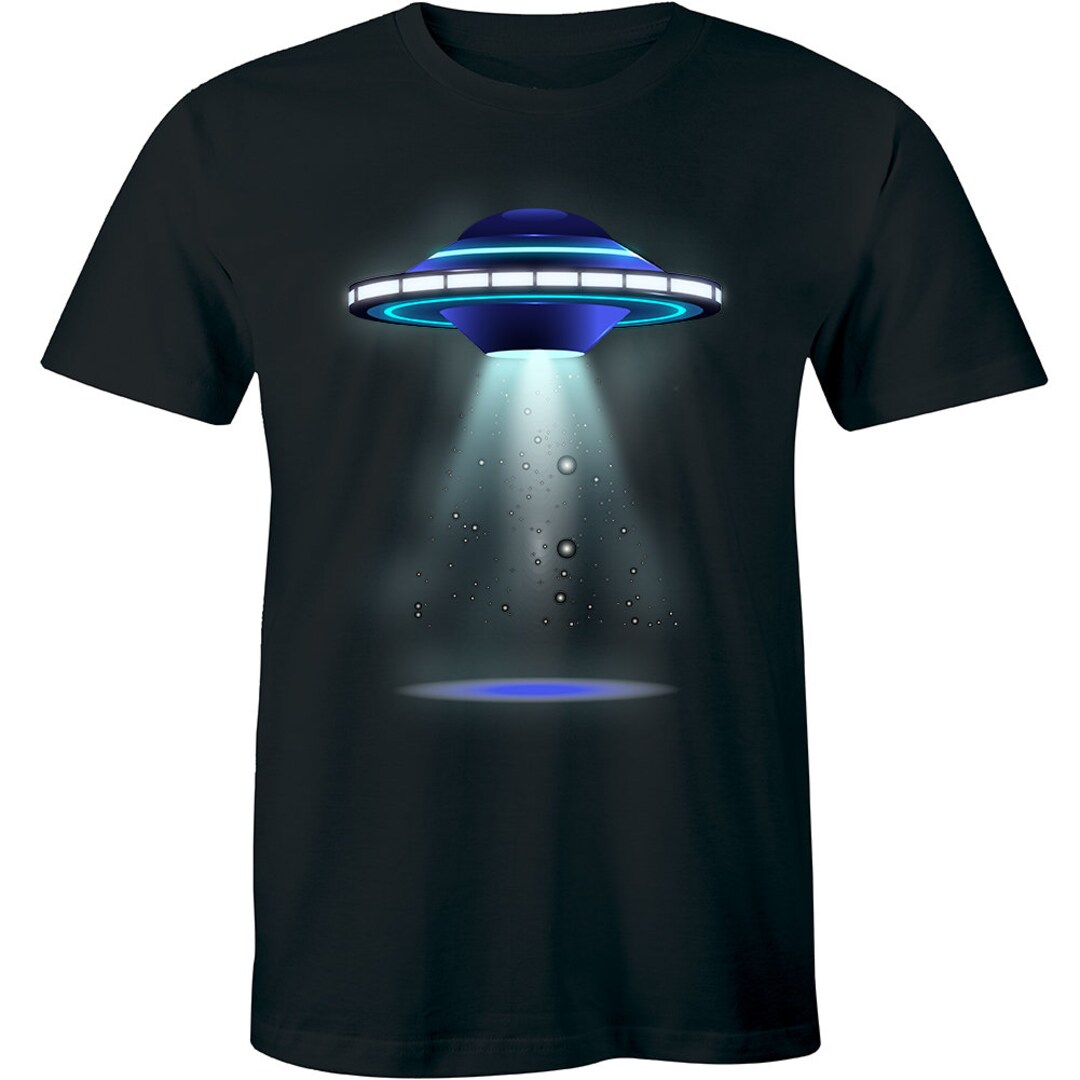 Amazing 3D UFO Alien Space Ship Flying Object Shirt Men's T-shirt Gift ...