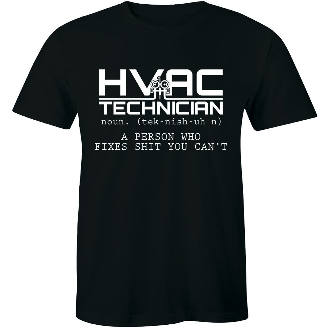 Hvac Technician Definition Engineering Funny Humor Tee Maintenance Men ...