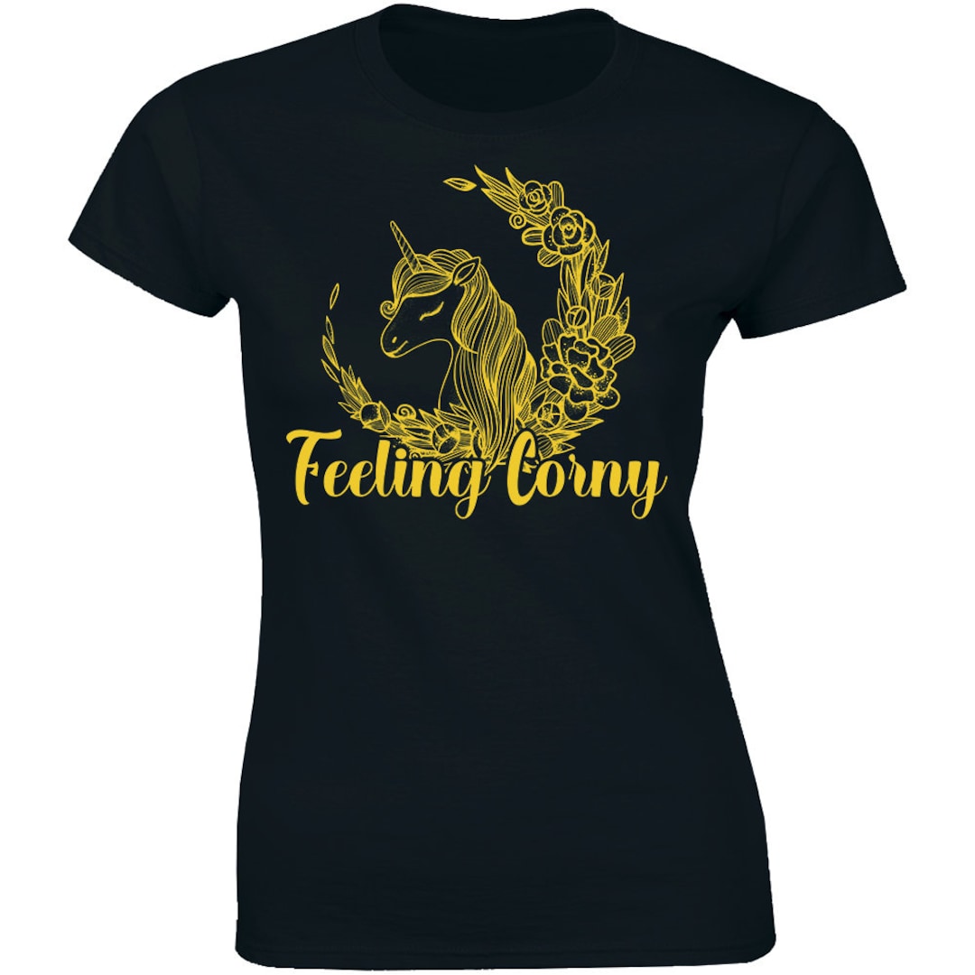 Feeling Corny Shirt Funny Unicorn Halloween Gift T-shirts Tees - Etsy