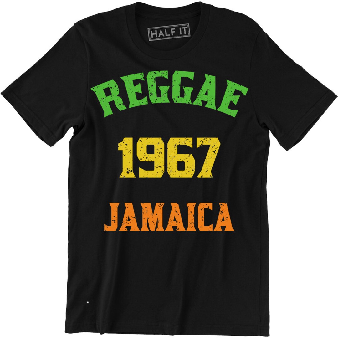 Reggae 1967 Jamaica Shirt Music Band Men's T-shirt Tee Artist Hippie ...