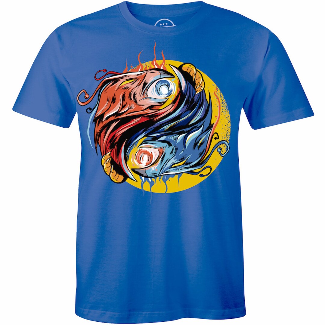 Horrifying Eagle's Scary Eyes Horror Graphics Printed Short Sleeve T ...