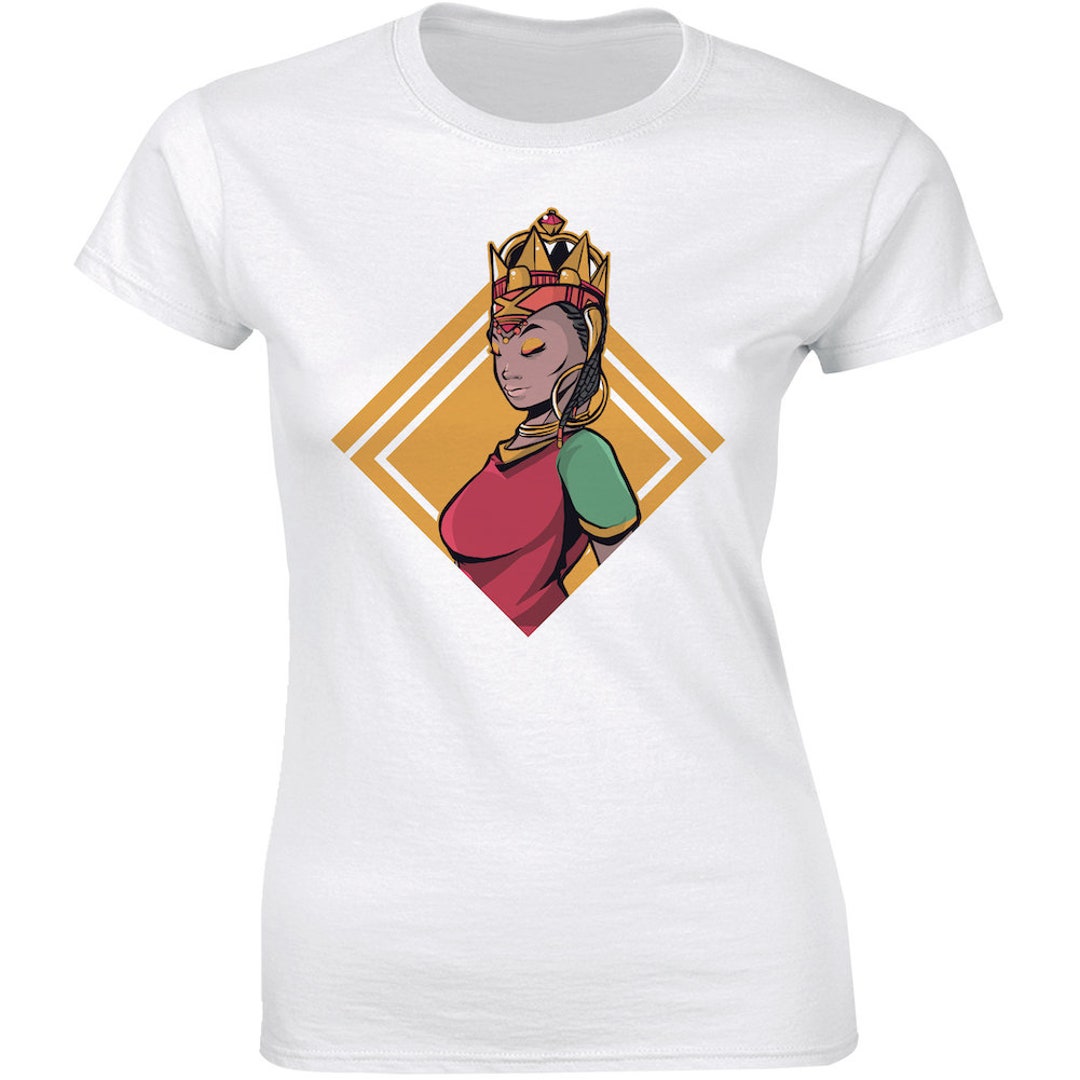 Beautiful Queen Crown Princess Crew Neck Women's Premium T-shirt Gift ...