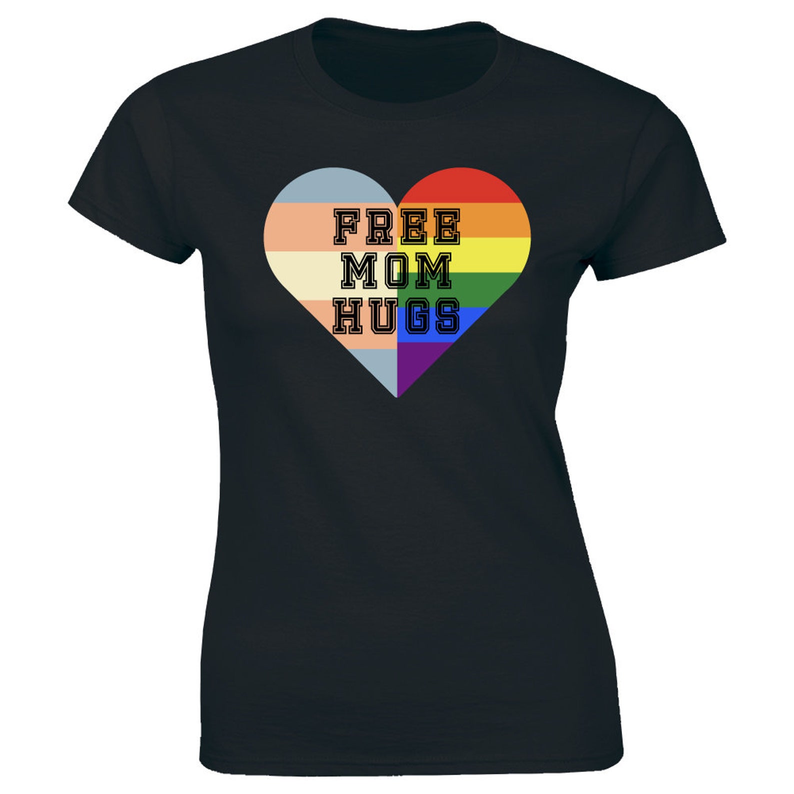 Free Mom Hugs LGBT Mom Shirt LGBT Awareness Pride Mom - Etsy