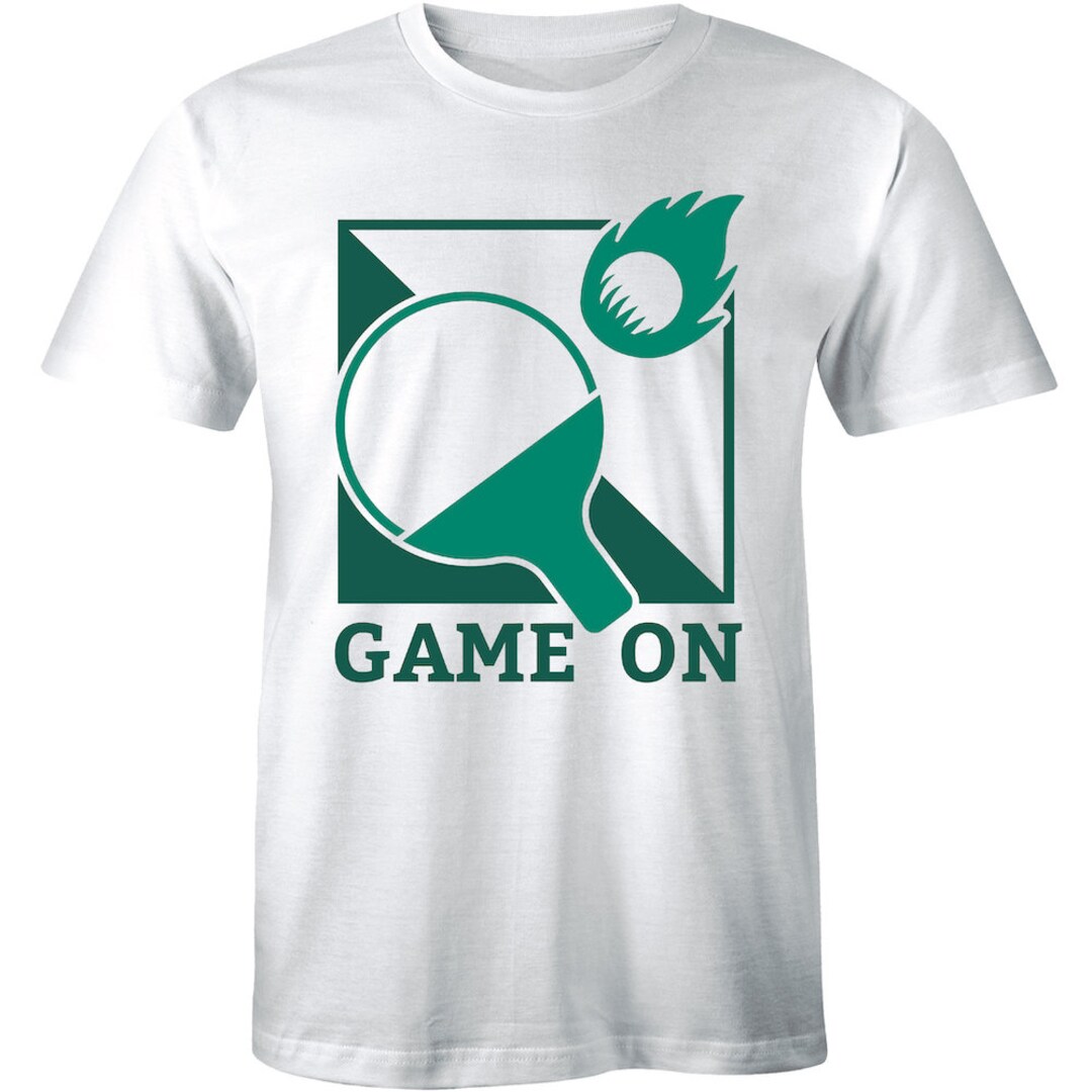 Table Tennis Game on With Paddles and Ping Pong Ball T-shirt for Men ...