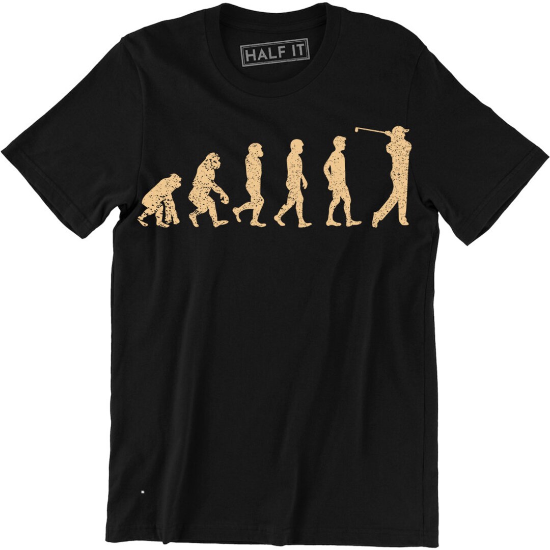 Crawl Walk Golf Evolution Shirt - Golfing Masters Clubhouse Men's T ...