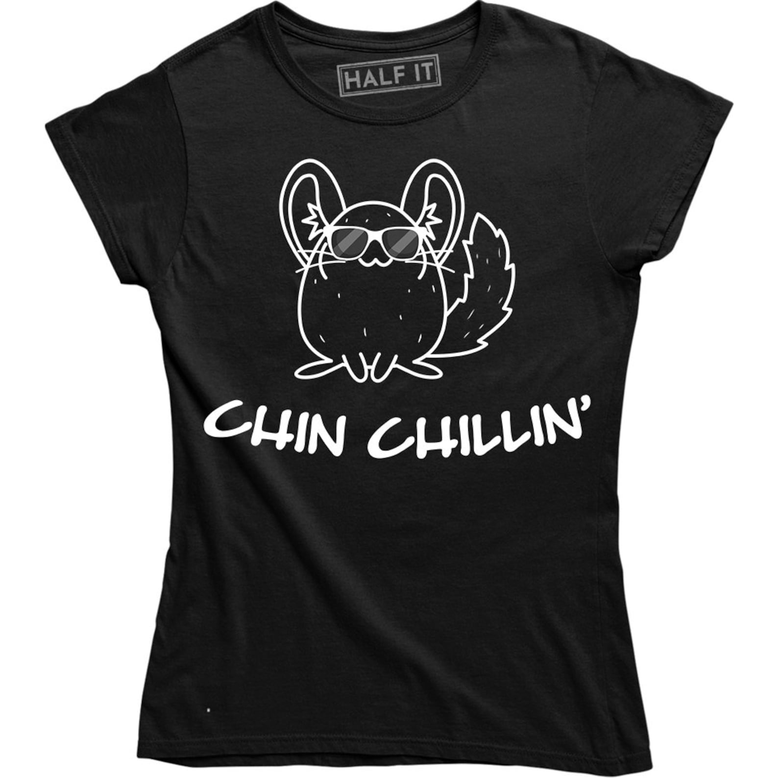 Chin Chillin Shirt Funny Animal Chinchilla Relax and Chilled Tee Women ...