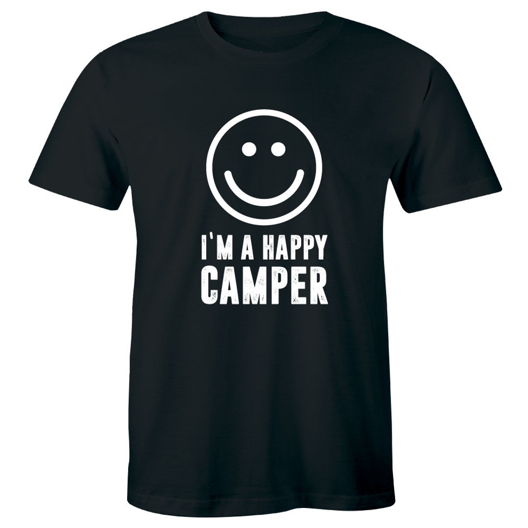 I'm a Happy Camper Smile Face Family Vacation Men Tshirt Tourism ...
