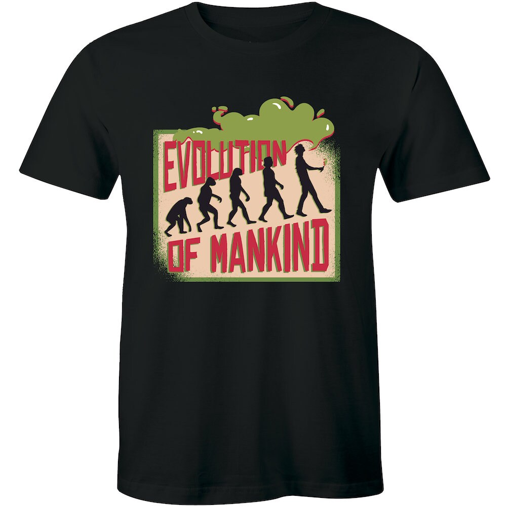 Evolution of Mankind History From Ape to Human Science Gift Tee Men's T ...