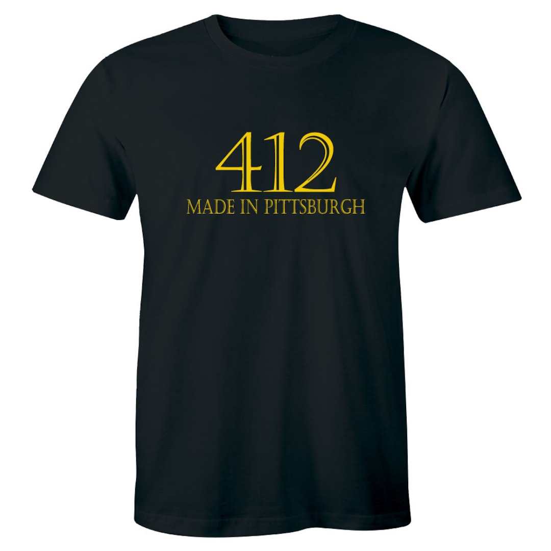 412 Made in Pittsburgh T-shirt Area Code Steel City Pennsylvania PA ...